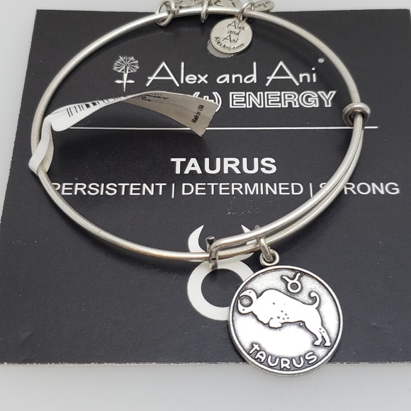 Alex and Ani | Jewelry | Nwt Alex And Ani Rs Taurus Zodiac Bangle ...